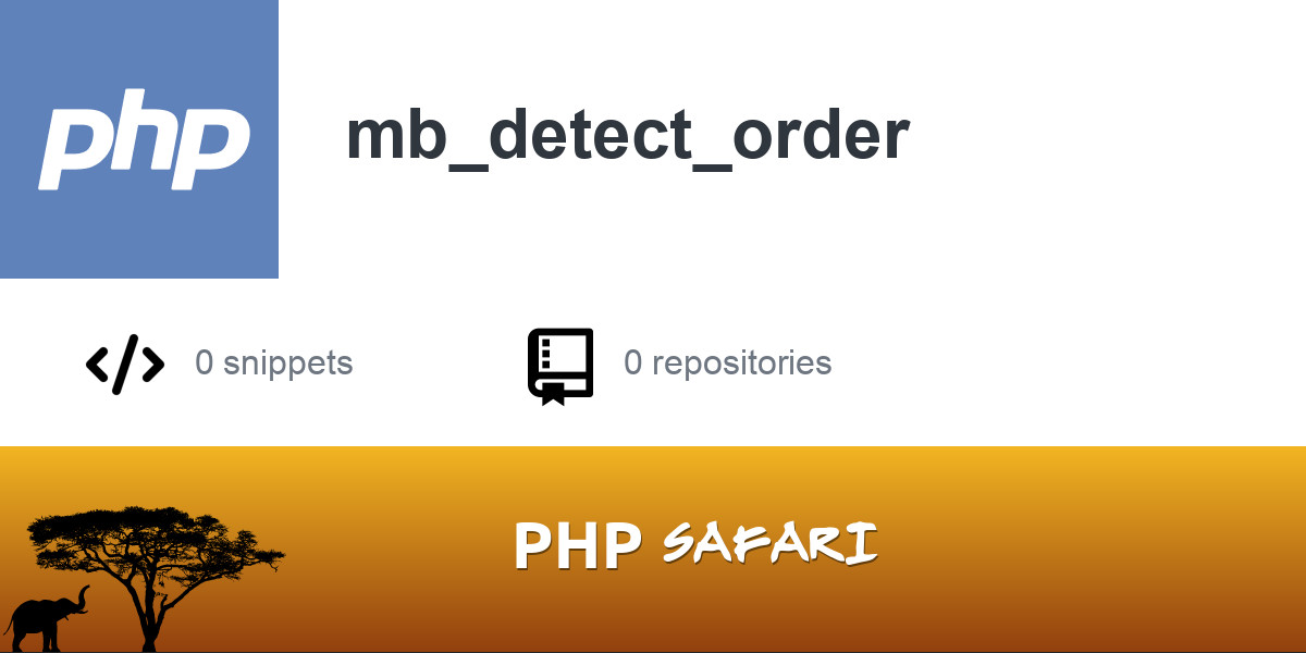 PHP function - mb_detect_order | Better PHP PHP function - mb_detect_order | Better PHP